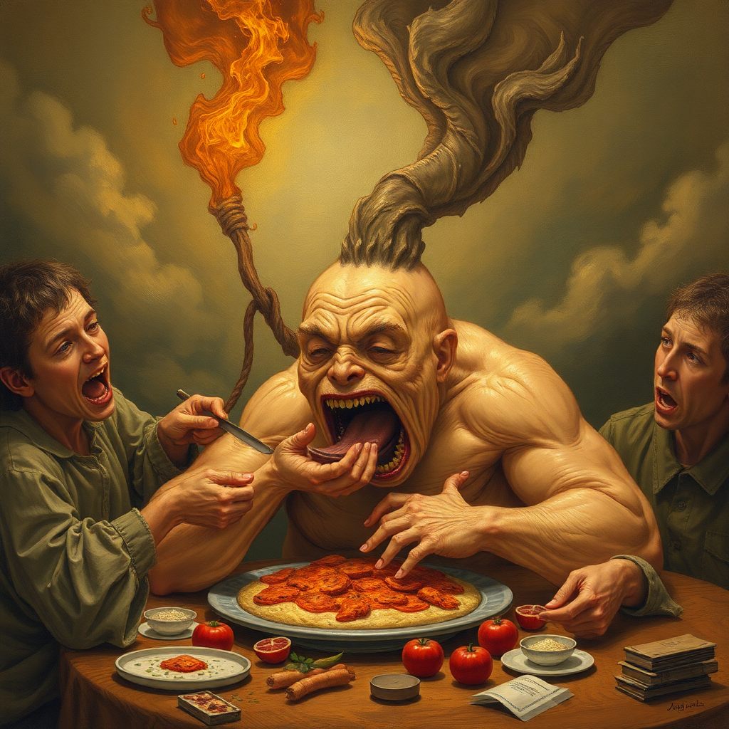 What are examples of gluttony in the Bible?