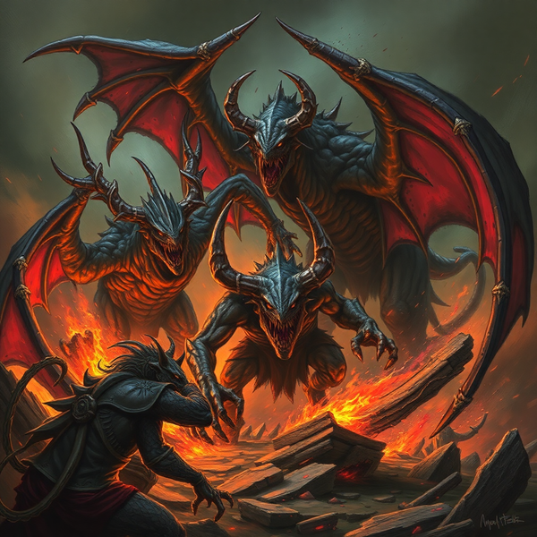 What are the chaos monsters in the Bible?